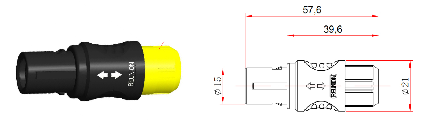 2+3Pins 2P Self-locking Push Pull Connectors Panel Mounting Female ...